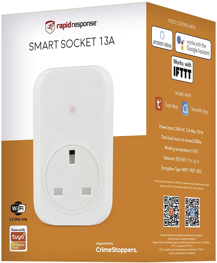 Buy Rapid Response 13A WIFI Smart Socket: Smart Adaptors Deals ...