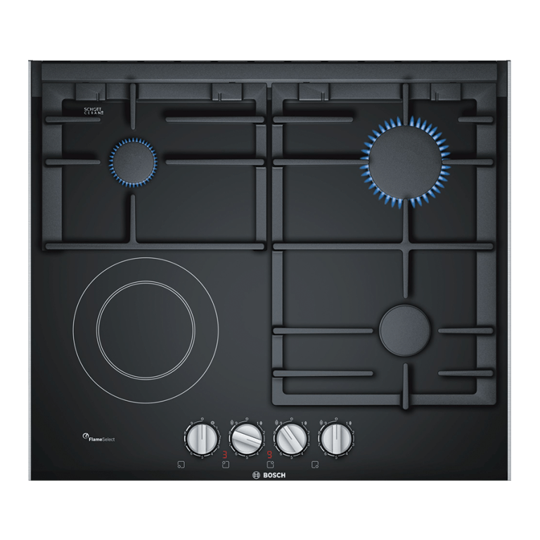 Buy Bosch PRY6A6B70 Serie 8 60cm Ceramic 3 Gas + 1 Electric Built In ...