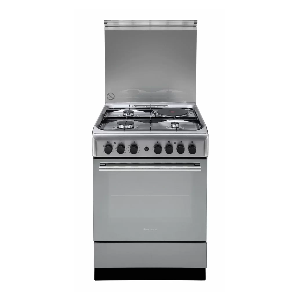 Buy Ariston 60cm Cooker 3 Gas + 1 Electric w/ Electric Oven & Grill ...