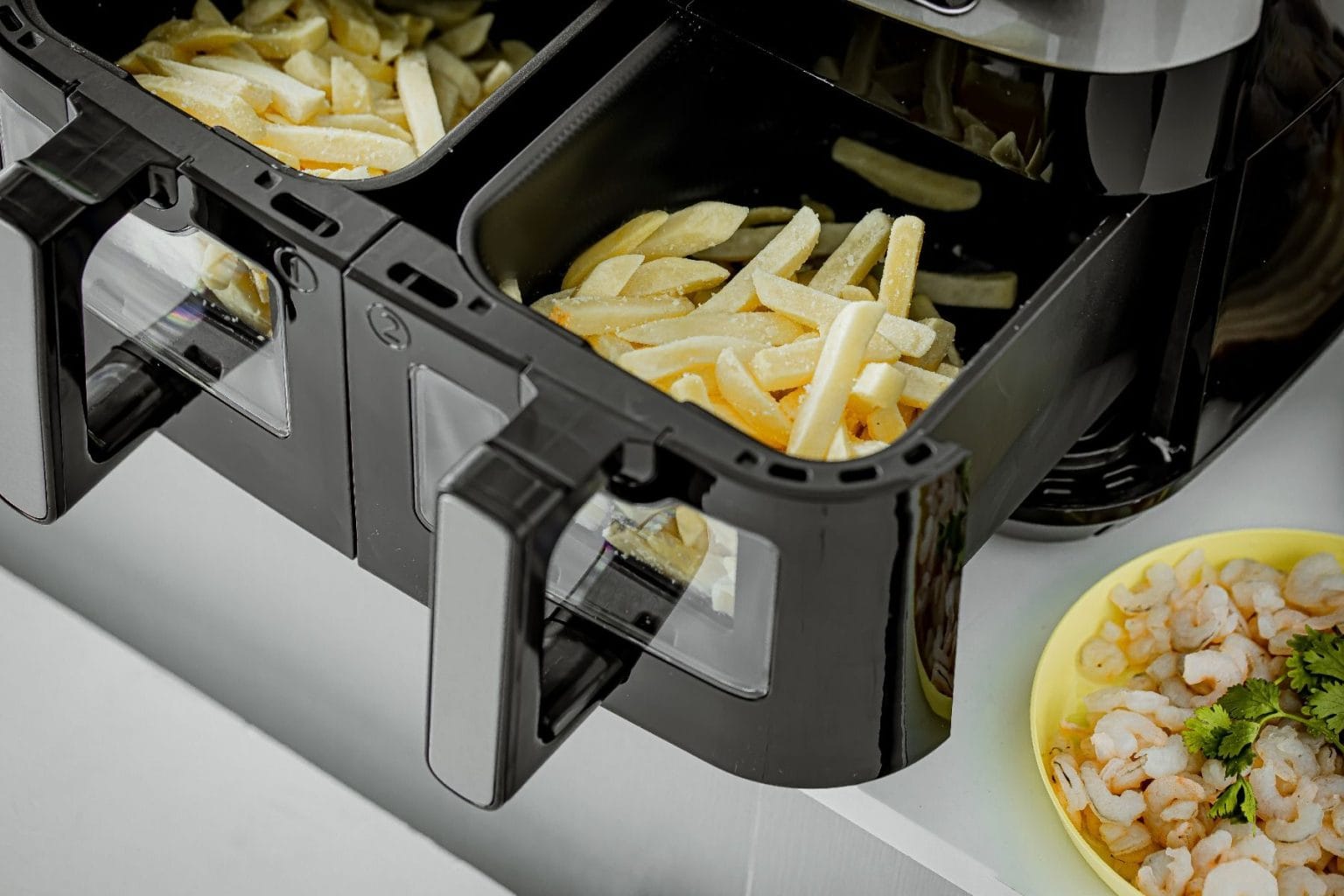 Buy Geepas 9 L Dual Basket Digital Air Fryer, with VORTEX Air Frying ...