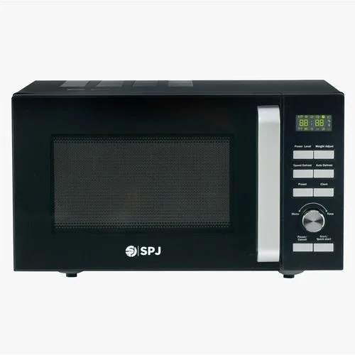 Buy SPJ 20L Digital Solo Microwave Oven, Mirror Door, Black: Microwave ...