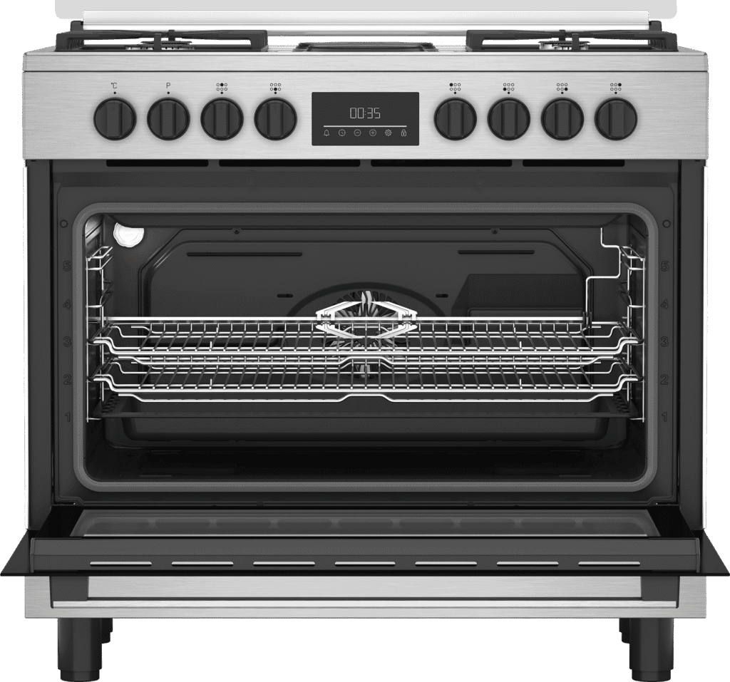 Buy Beko BGM 21225 EX Cooker 4 Gas 2 Electric 90 CM: Freestanding ...