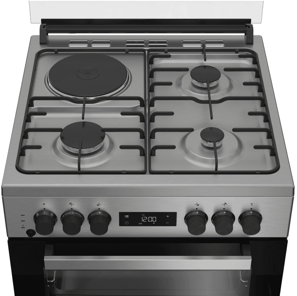 Buy Beko 60x60cm FSM63330DXDSL Cooker | 3 Gas + 1 Hotplate ...